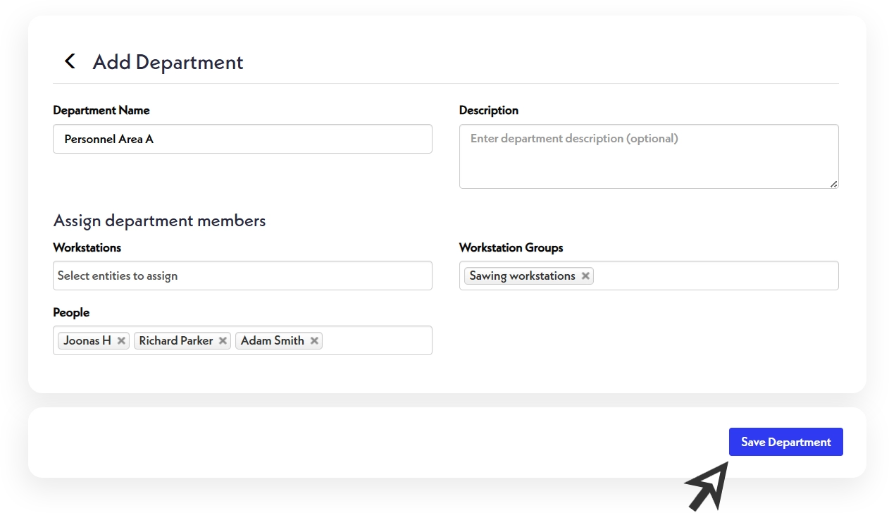 Cara menambahkan Departemen baru – SkyPlanner